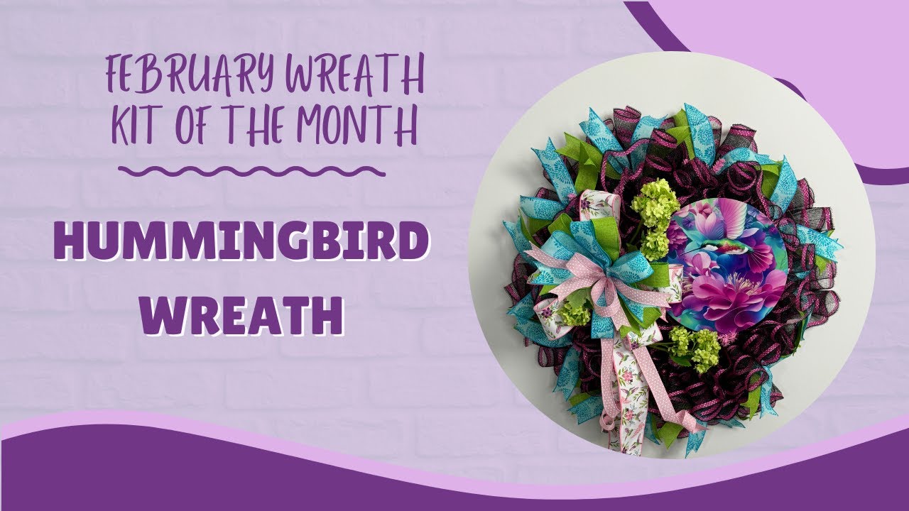 DIY Hummingbird Mesh Wreath - YouTube