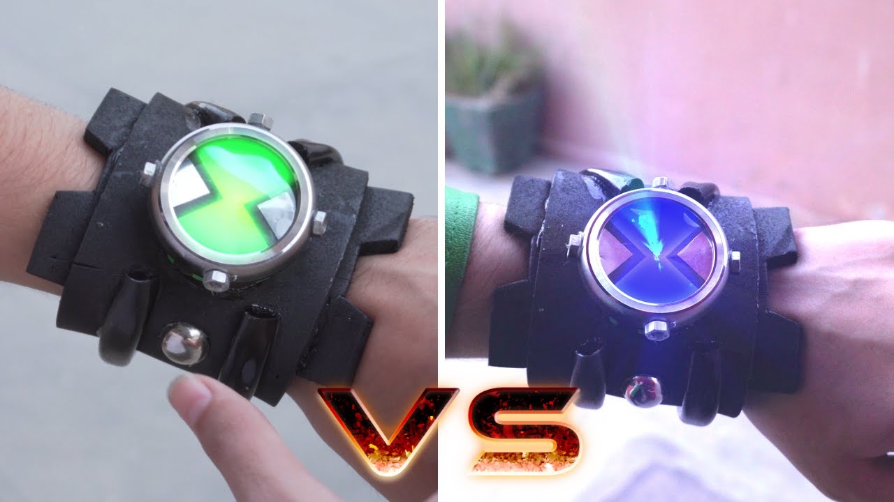 OMNITRIX VS BLUE OMNITRIX RE CALLIBRATION | Classic Ben 10 in Real Life ...
