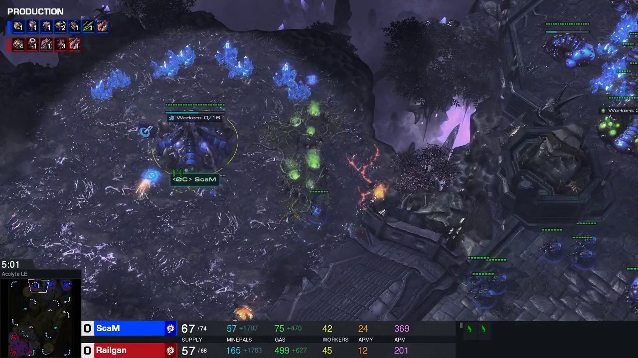 StarCraft 2 - ZvZ 3 Roach Opener vs Roaches - YouTube