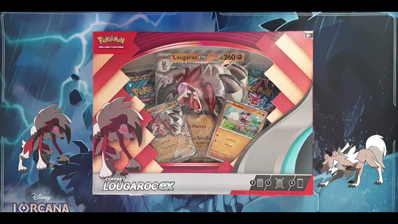 Ouverture nouveau coffret Pokemon Lougaroc EX 2024 - YouTube