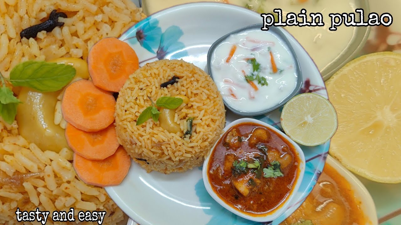 పులావ్ || How To Make Plain Pulao In Telugu ||Simple And Tasty Plain ...