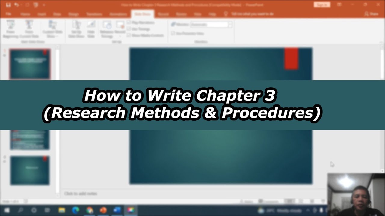 How to Write Chapter 3 Research Methods & Procedures - YouTube