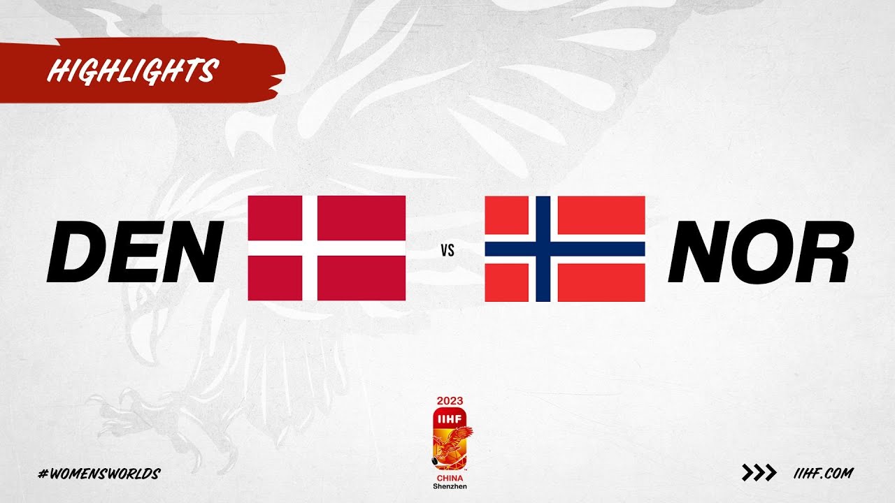 Highlights: Denmark vs Norway | 2023 #WomensWorlds Div 1A - YouTube