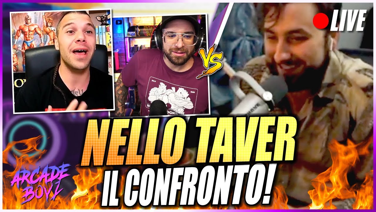TUTTA LA VERITA' DI NELLO TAVER al CONFRONTO contro gli ARCADE BOYZ ...