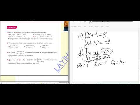 Yeni 7 ci sinif derslik.seh 168 169.Iki deyisenli xetti tenlikler sistemi.#buraxilis #guven #7sinif