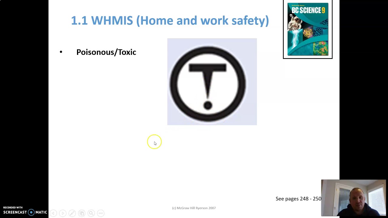 Science 9 lesson 1 (WHMIS Safety) - YouTube