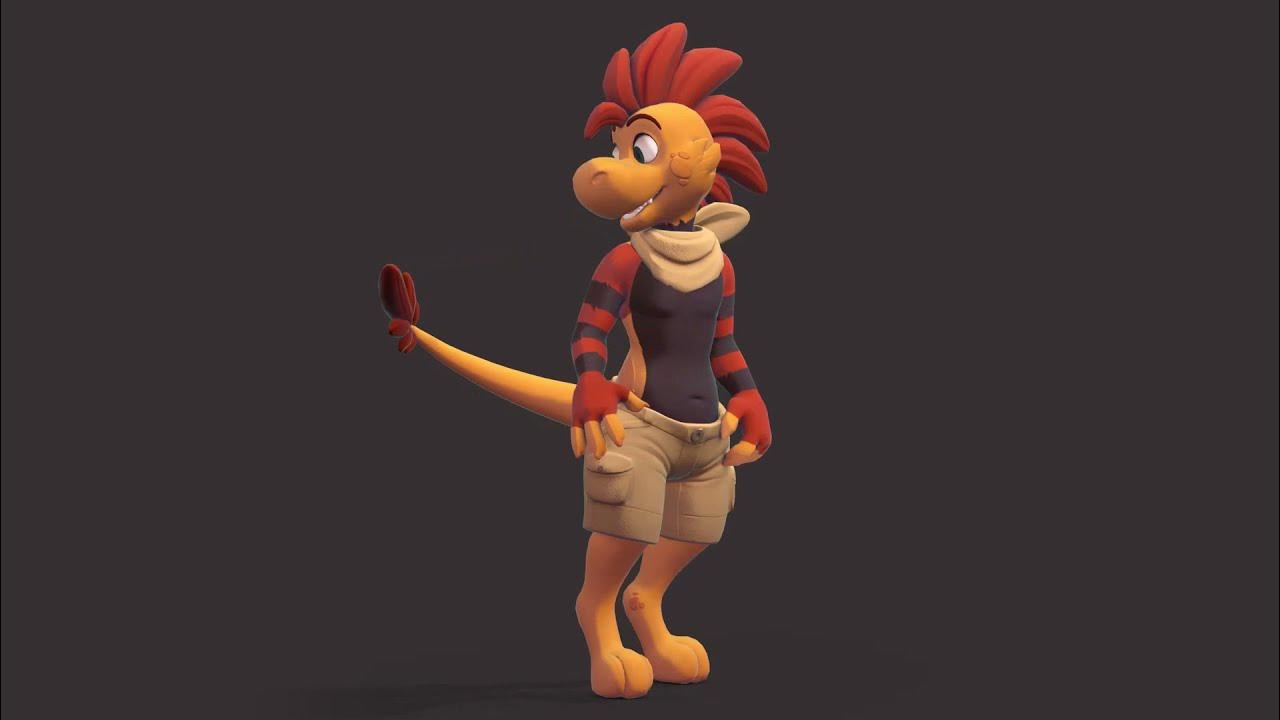 3D model commission - blitz (blender 2.9x) - YouTube