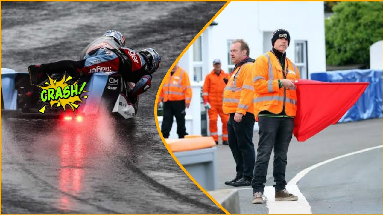 🚨 Birchall/Rousseau SIDECAR CRASH! | Crowes DOMINATE 2024 Isle of Man ...