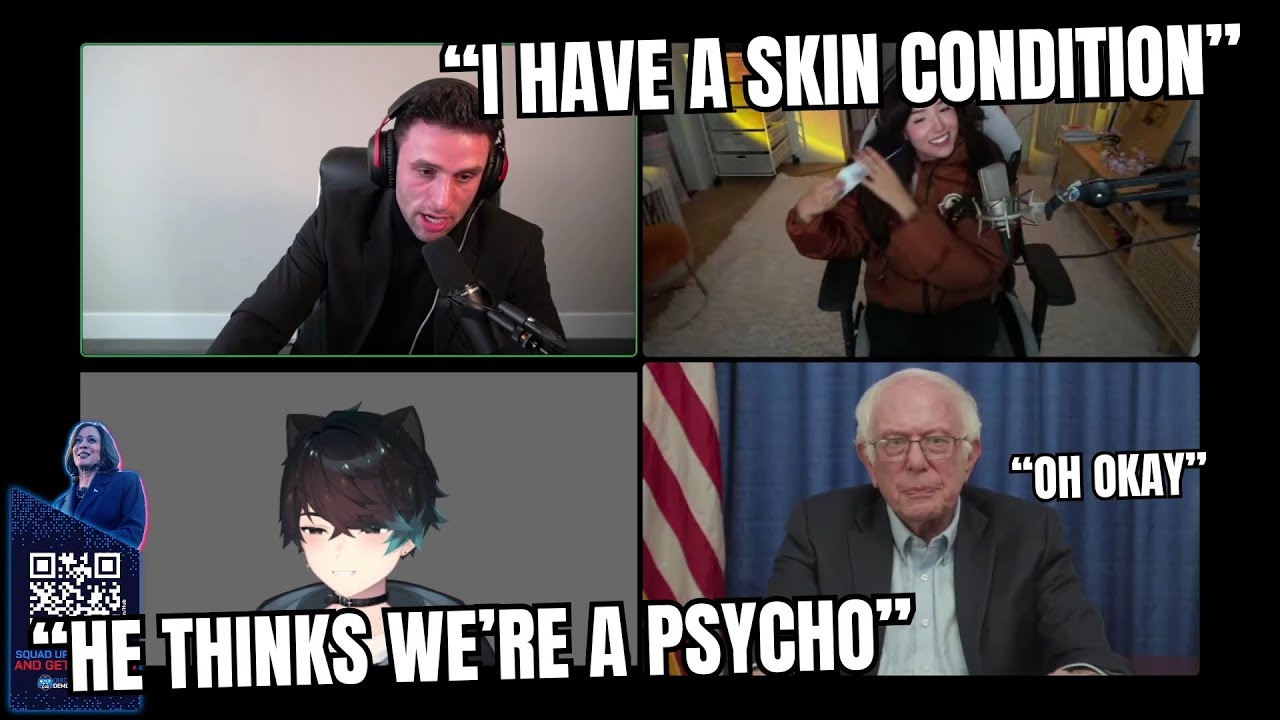 Sykkuno INTRODUCES Himself to Bernie Sanders - YouTube
