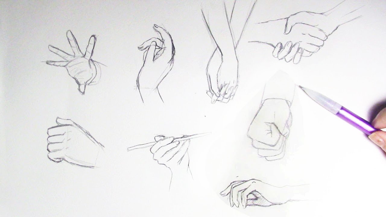 How to Draw ANY Hands (Real-time) - YouTube