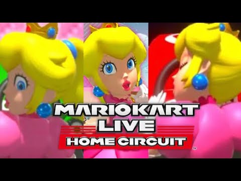 Mario Kart Home Circuit - All Princess Peach Animations - YouTube