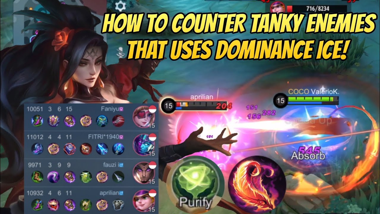 How To Counter TANKY ENEMIES That USES Dominance Ice! - Mobile Legends ...