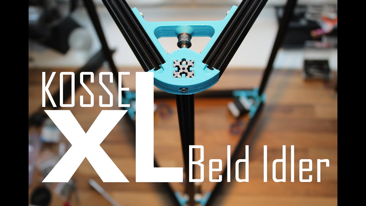 RepRap Kossel XL 3D Delta Printer belt idler Assembly DIY#2 - YouTube