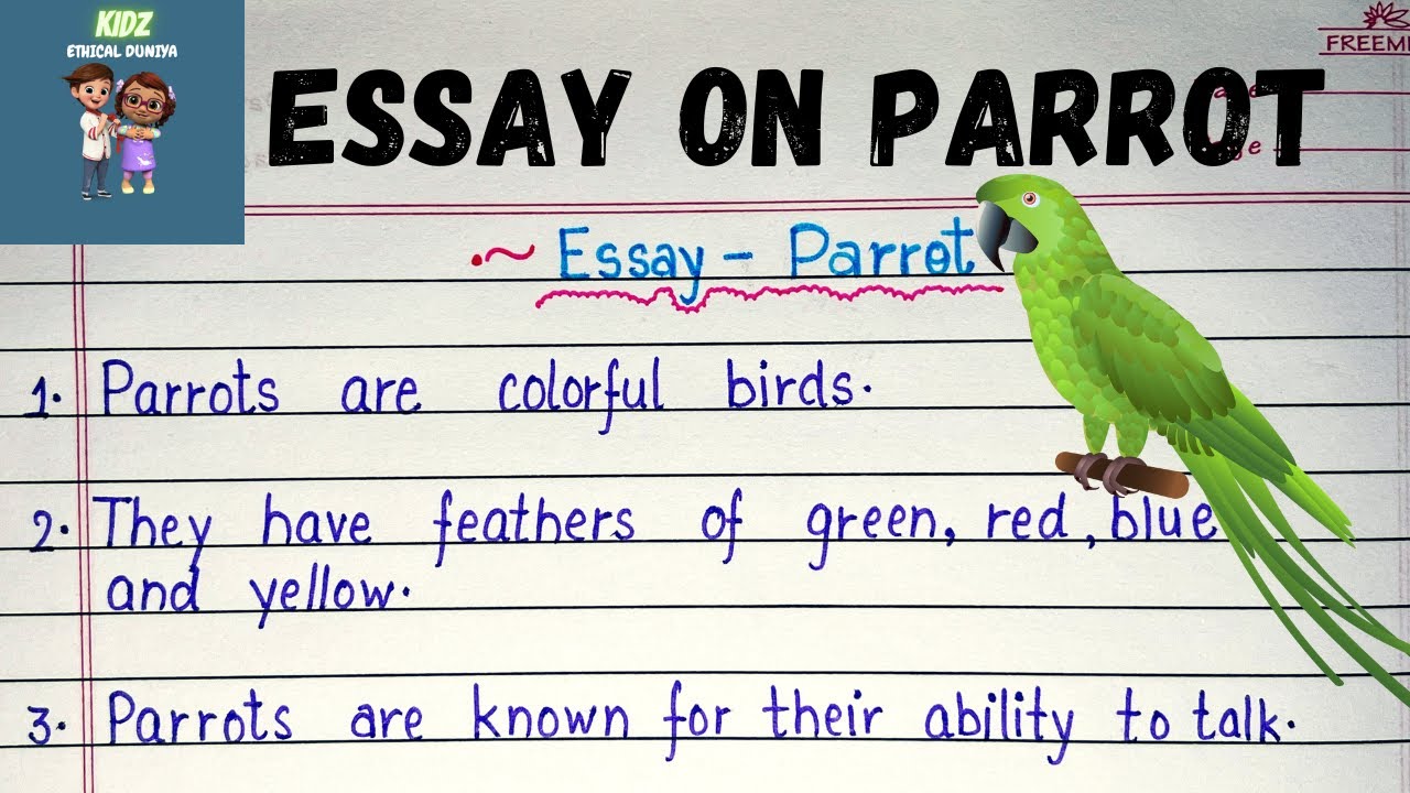 10 Lines Essay on Parrot In English| Essay on Parrot| Parrot Essay In ...