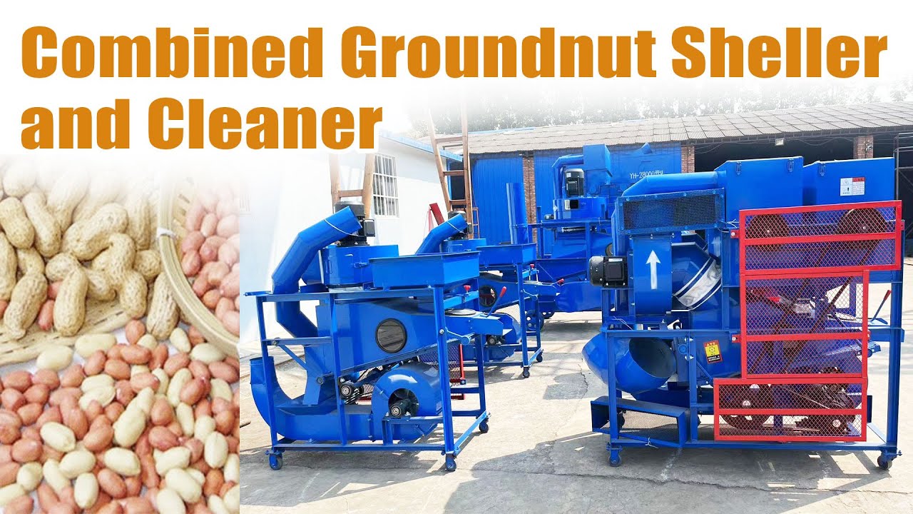 Combined Groundnut Sheller and Cleaner Machine - Efficient Peanut ...
