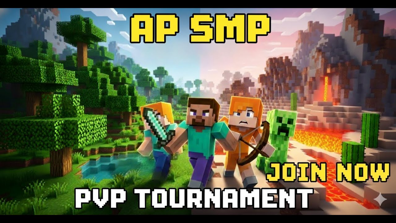 Minecraft: Public Smp Live🔥| PvP Tournament Finale!!|AP SMP Join&Play ...