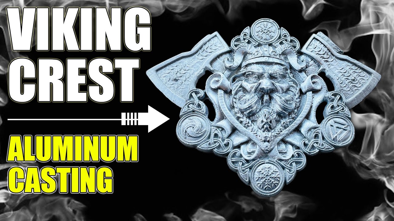 AMAZING Viking Crest Cast In Aluminum - Scrap Metal Melt - Garbage To ...