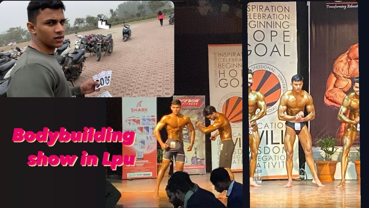 Bodybuilding show Mr.Punjab #ibbf #lpu #bodybuilding #stage - YouTube