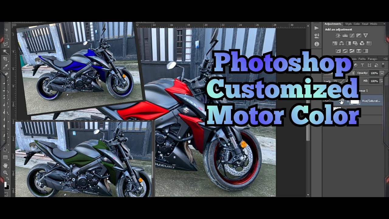 How to customized motor color in Photoshop - YouTube