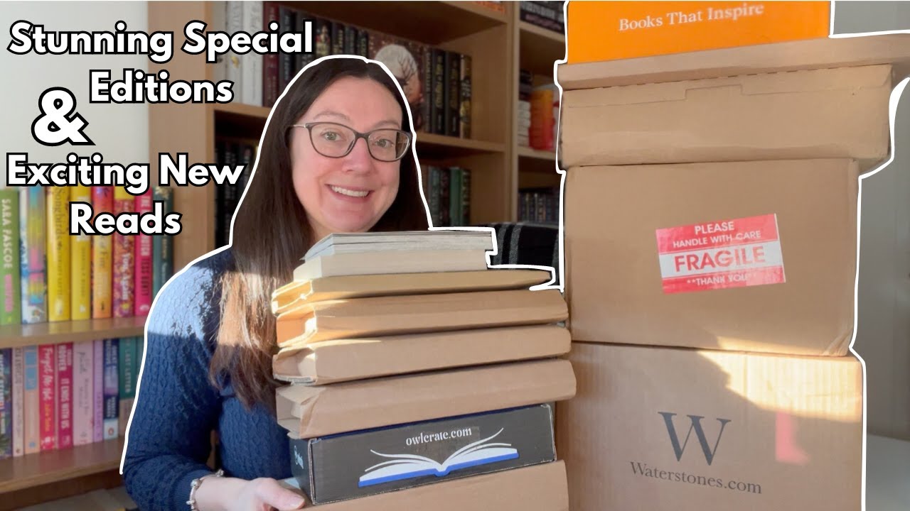 Huge Book Unboxing and Haul - YouTube