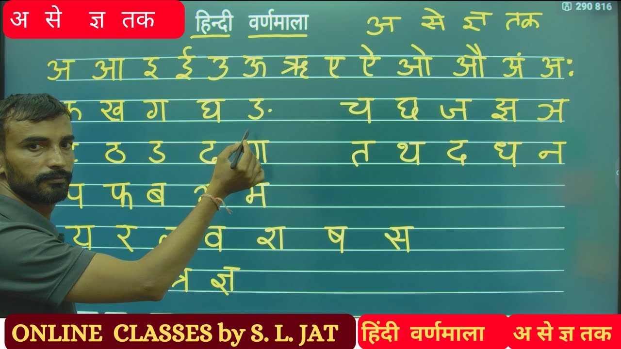 हिन्दी वर्णमाला अ से अनार, ज्ञ से ज्ञानी | Hindi Varnamala A Anar, Gya ...