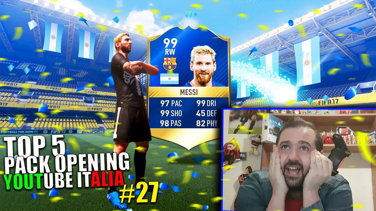 ODDIO!! MESSI TOTS 99 IN A PACK • TOP 5 PACK OPENING YT ITALIA #27 ...