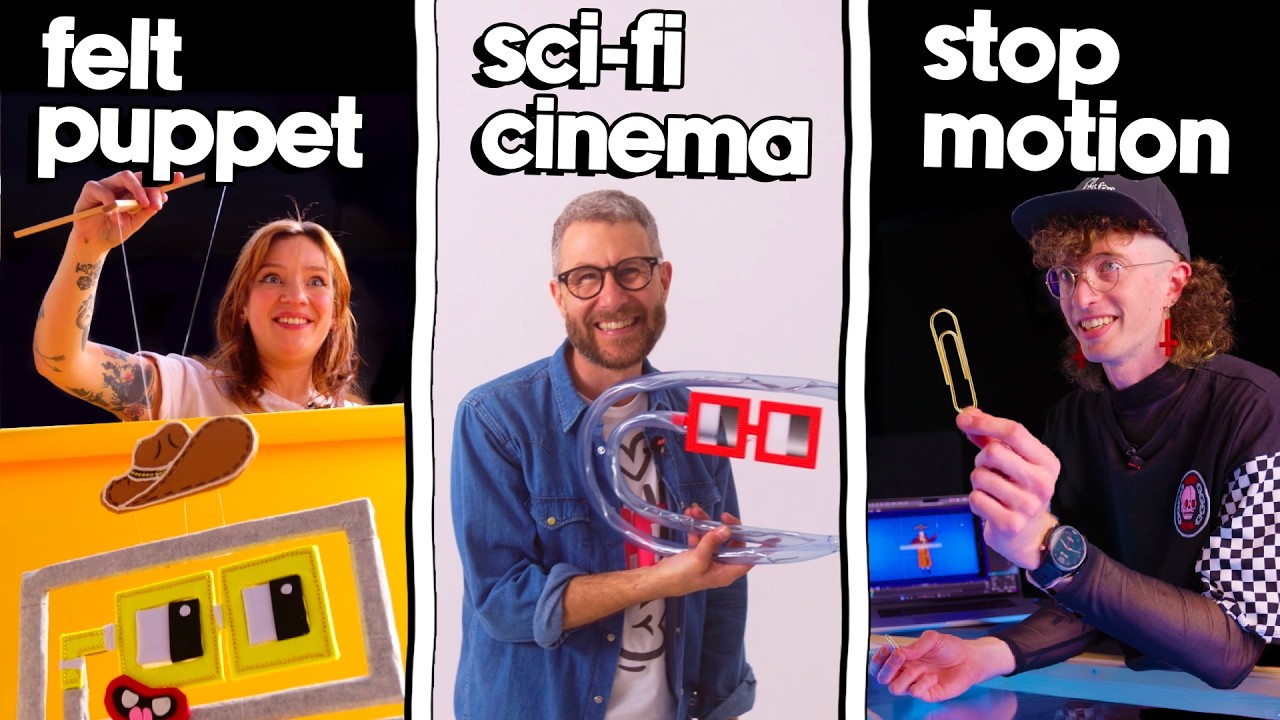 3 ARTISTS create PAPERCLIP art - YouTube