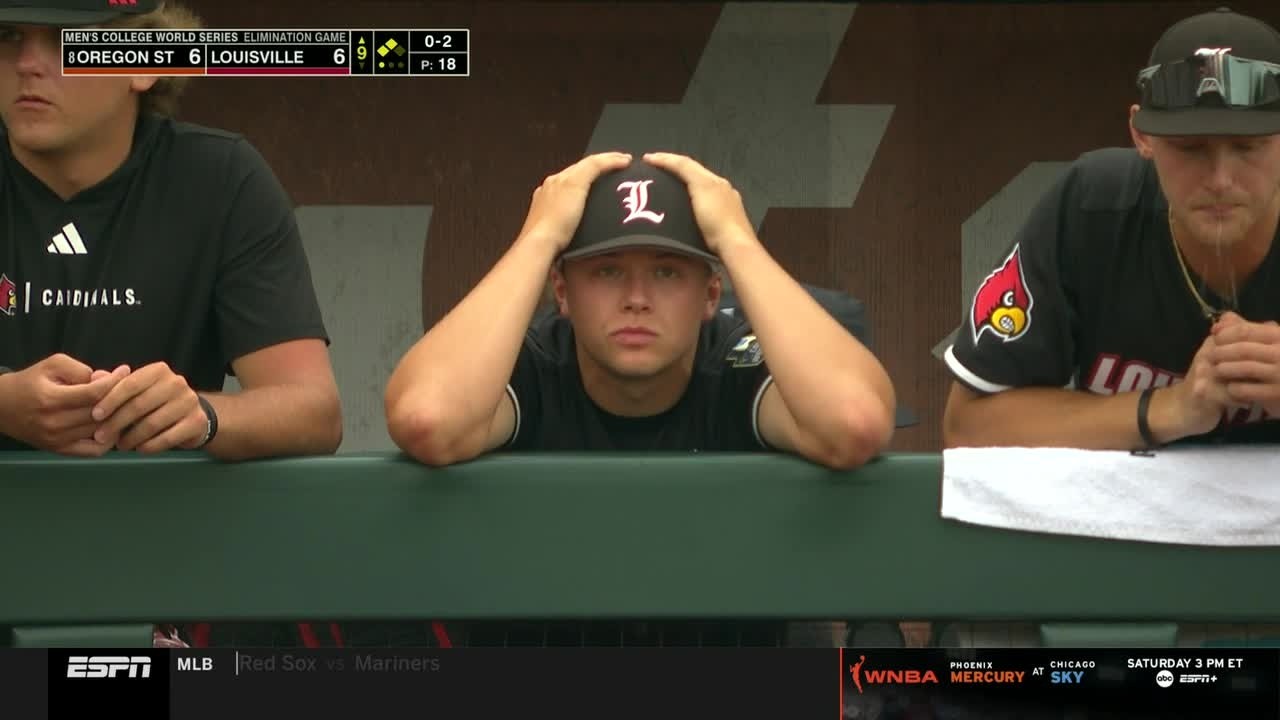 WILD ENDING 😱 Louisville survive Oregon State's 9th-inning comeback ...