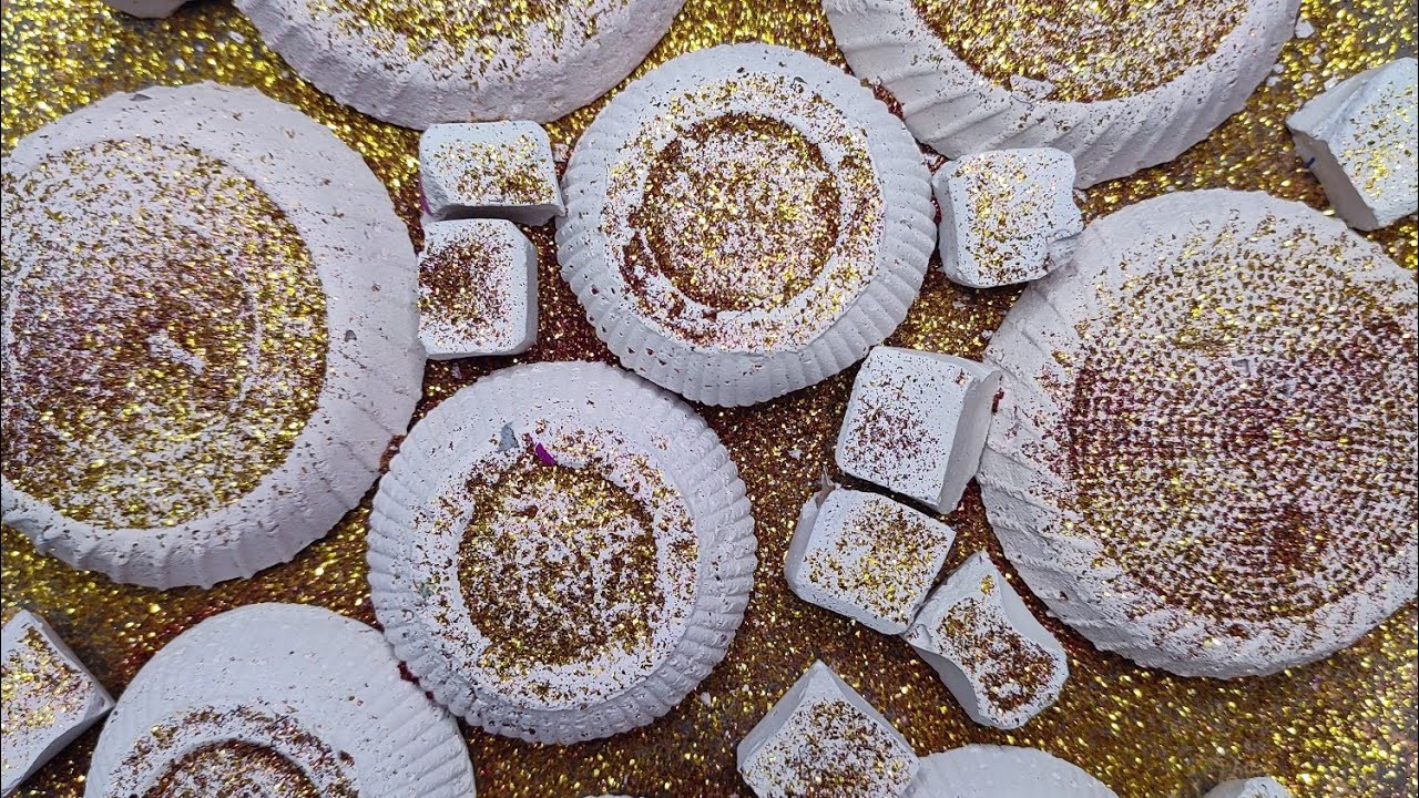 Crunchy rounds Plainjane Gymchalk crush | Oddly Satisfying | ASMR | Satisfying Videos ...