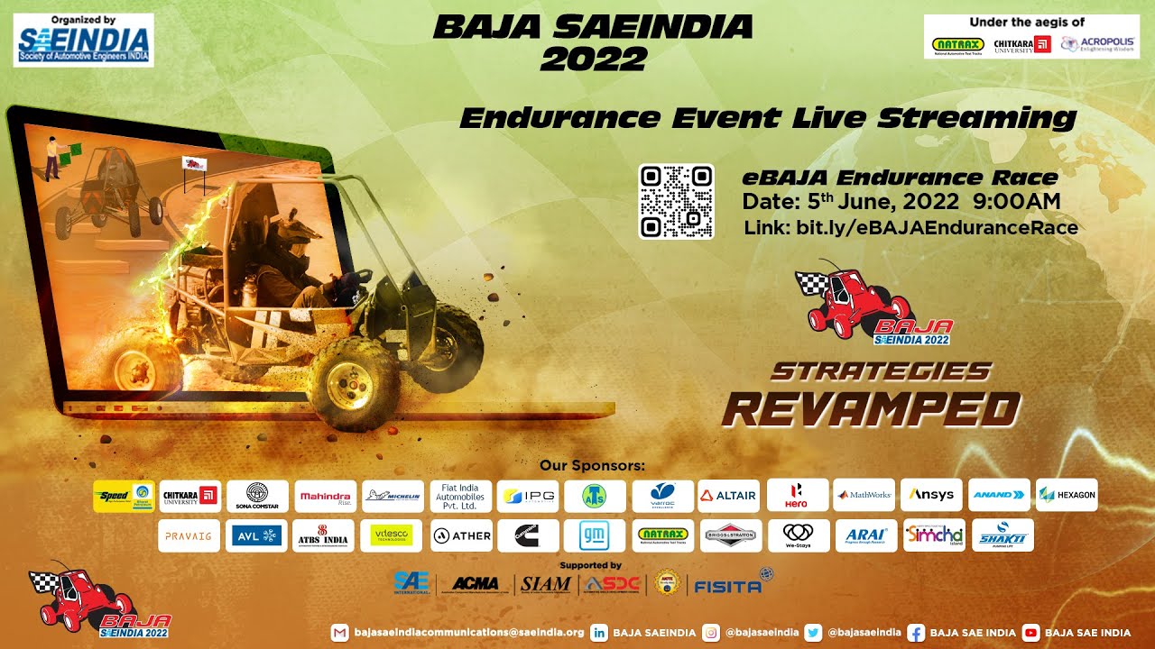 BAJA SAEINDIA 2022: eBAJA Endurance Race - YouTube