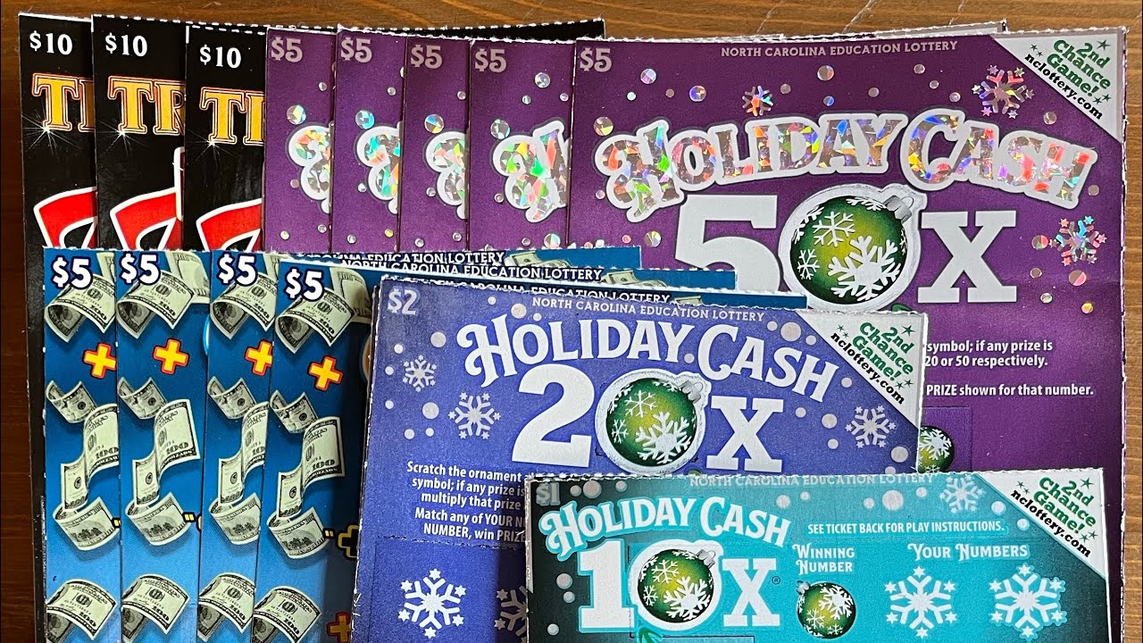 $105 in NC Scratch-off Tickets! 💵Getting LOTS of Holiday Cash💵 - YouTube