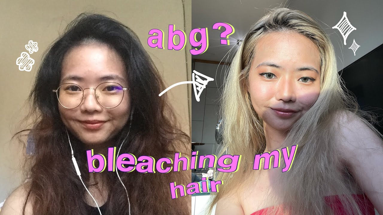 ABG transformation; bleaching my hair for the first time! - YouTube