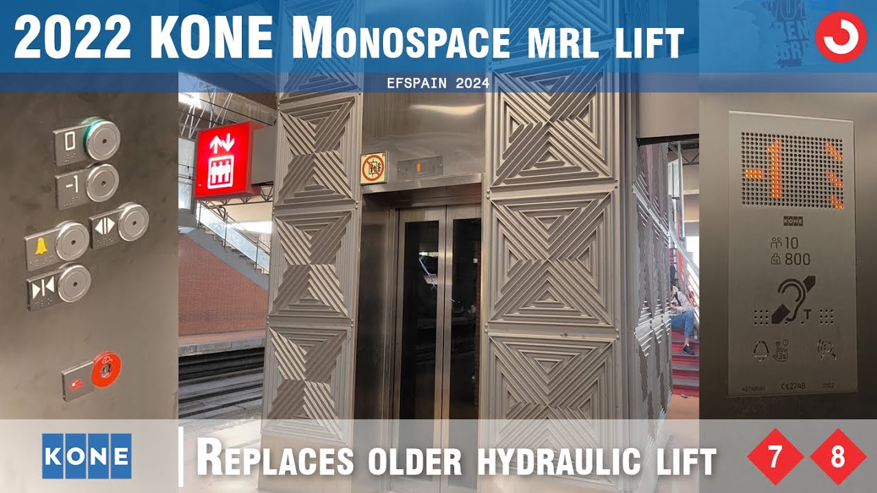 2022 KONE Monospace MRL central lift @ Platforms 7 & 8 - Atocha ...