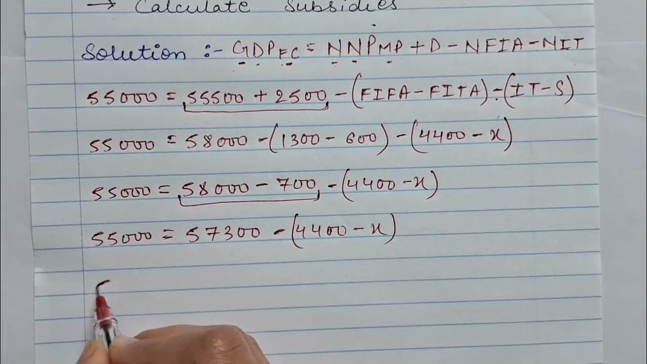 How to calculate Subsidies | Class 12th | Macroeconomics | Concepts of National Income - YouTube