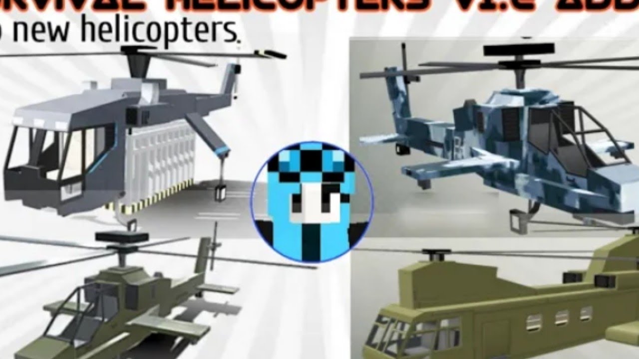 Minecraft survival helicopter mod download video - YouTube