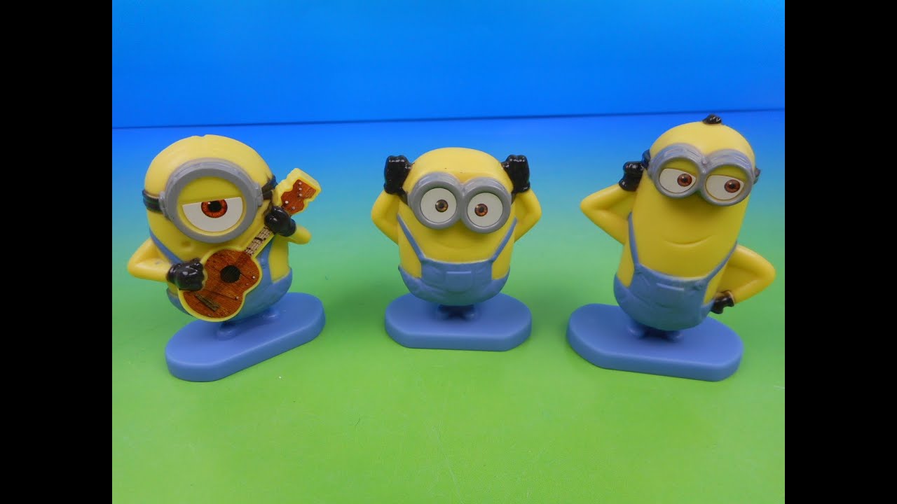 2015 MINIONS Nestl̩e KOKO KRUNCH SET OF 3 DANCING MINIONS MOVIE ...