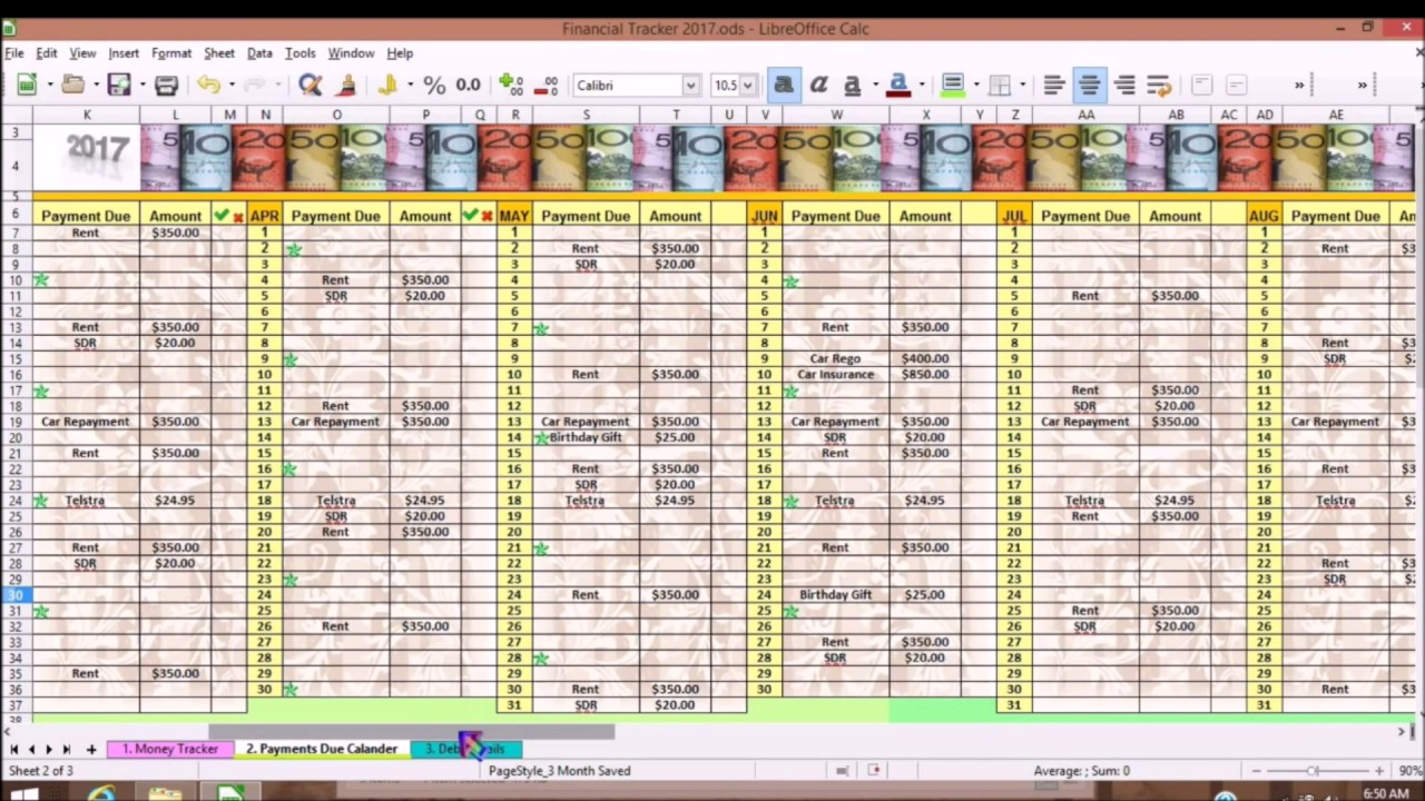 Step 1: Create a spreadsheet DONE! Step 2: Data entry on payday DONE ...