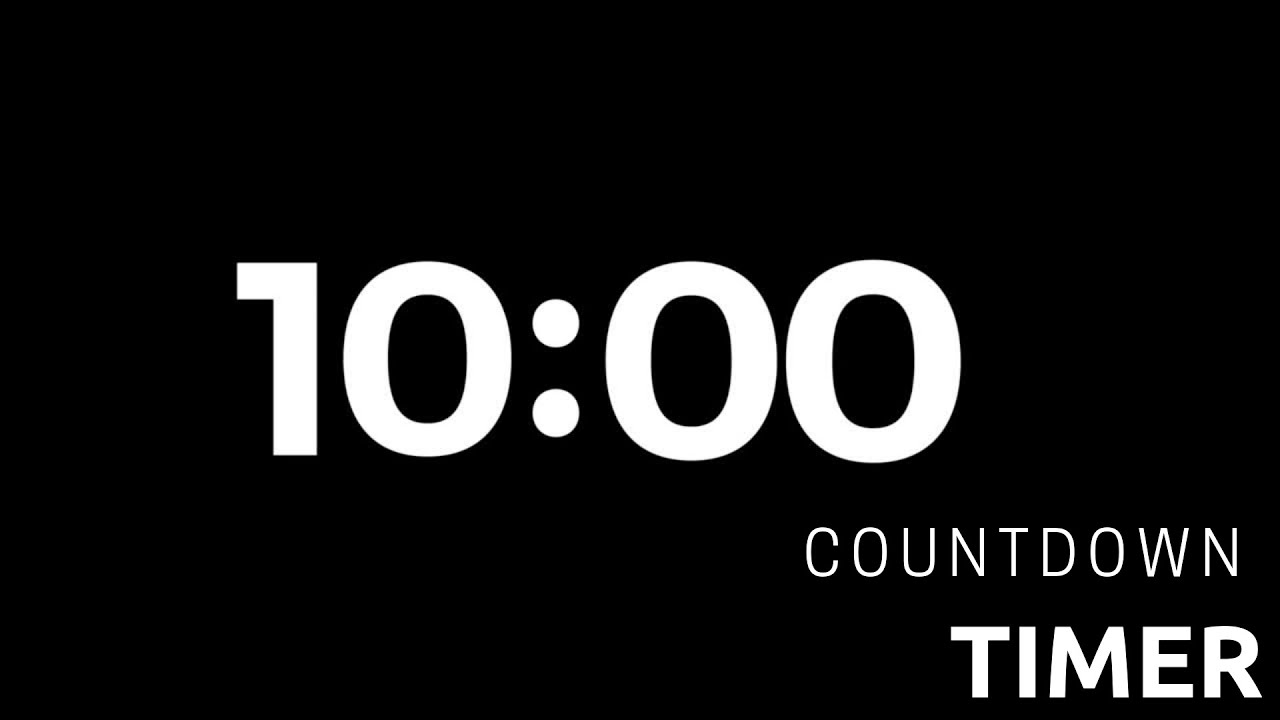 10 Minute Timer - Simple / Minimalist Countdown Timer [Animated Countdown Timer] - YouTube