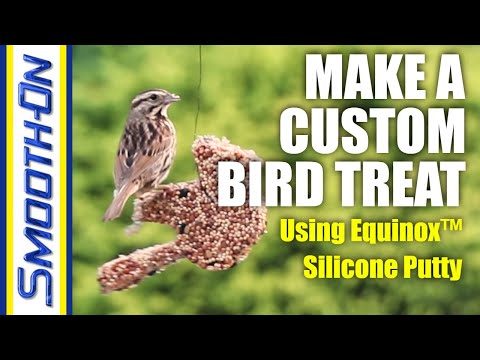 DIY Custom Bird Treats Made with Equinox™ Food-Safe Silicone Putty