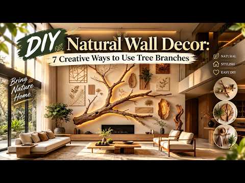 DIY Natural Wall Decor: 7 Creative Ways to Use Tree Branches ✨
