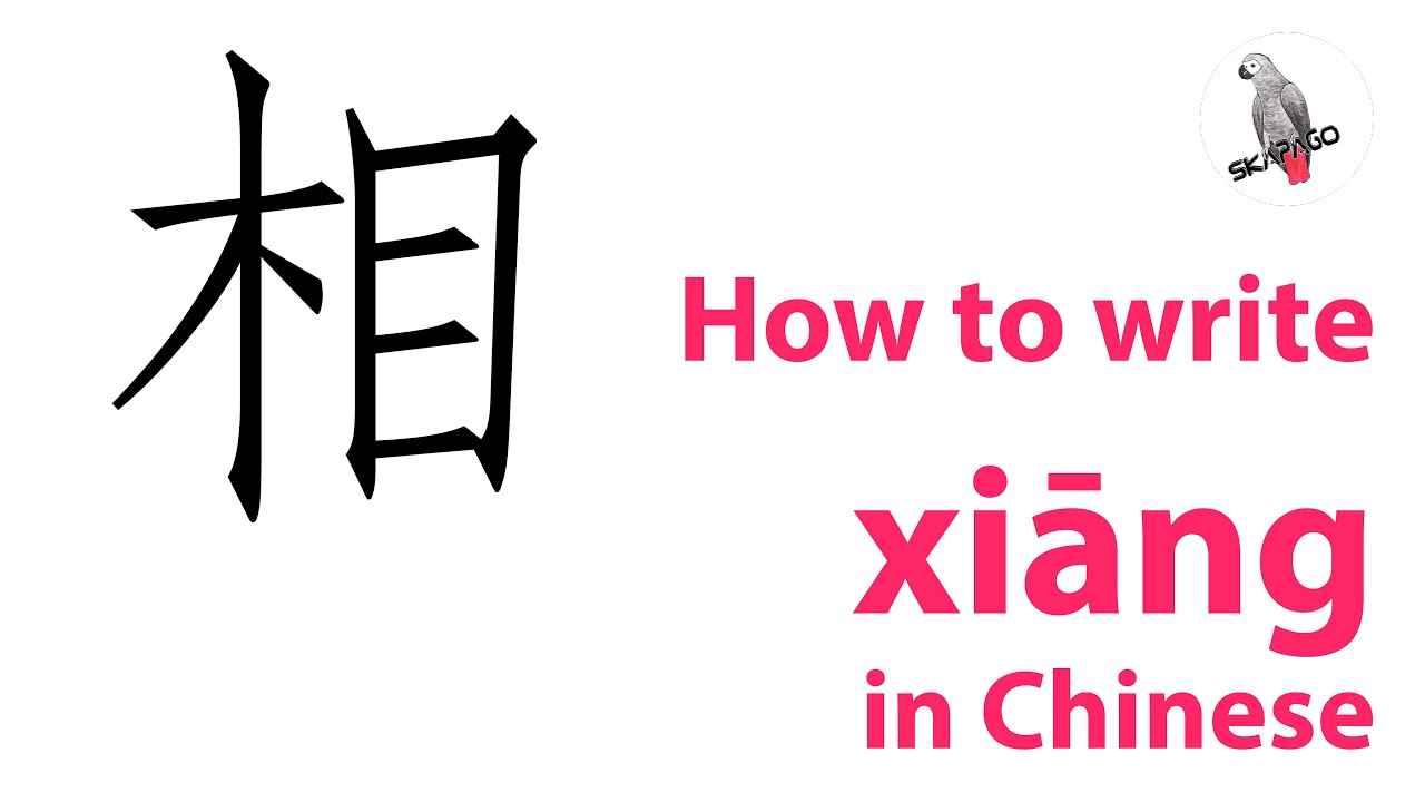 How to write the Chinese character 相 xiāng - YouTube