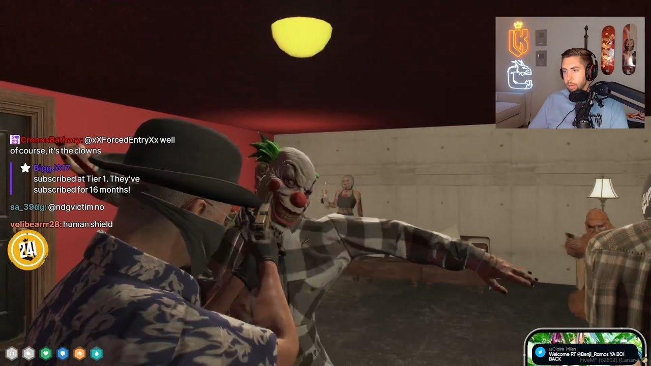 Chang Gang Saves Novah on Clowns | Nopixel 4.0 - YouTube