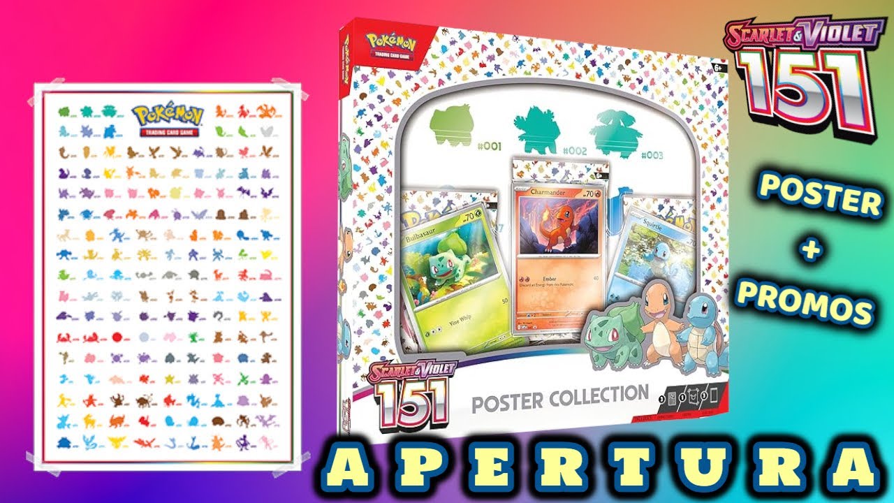 Pokémon 151 Poster collection + códigos - YouTube