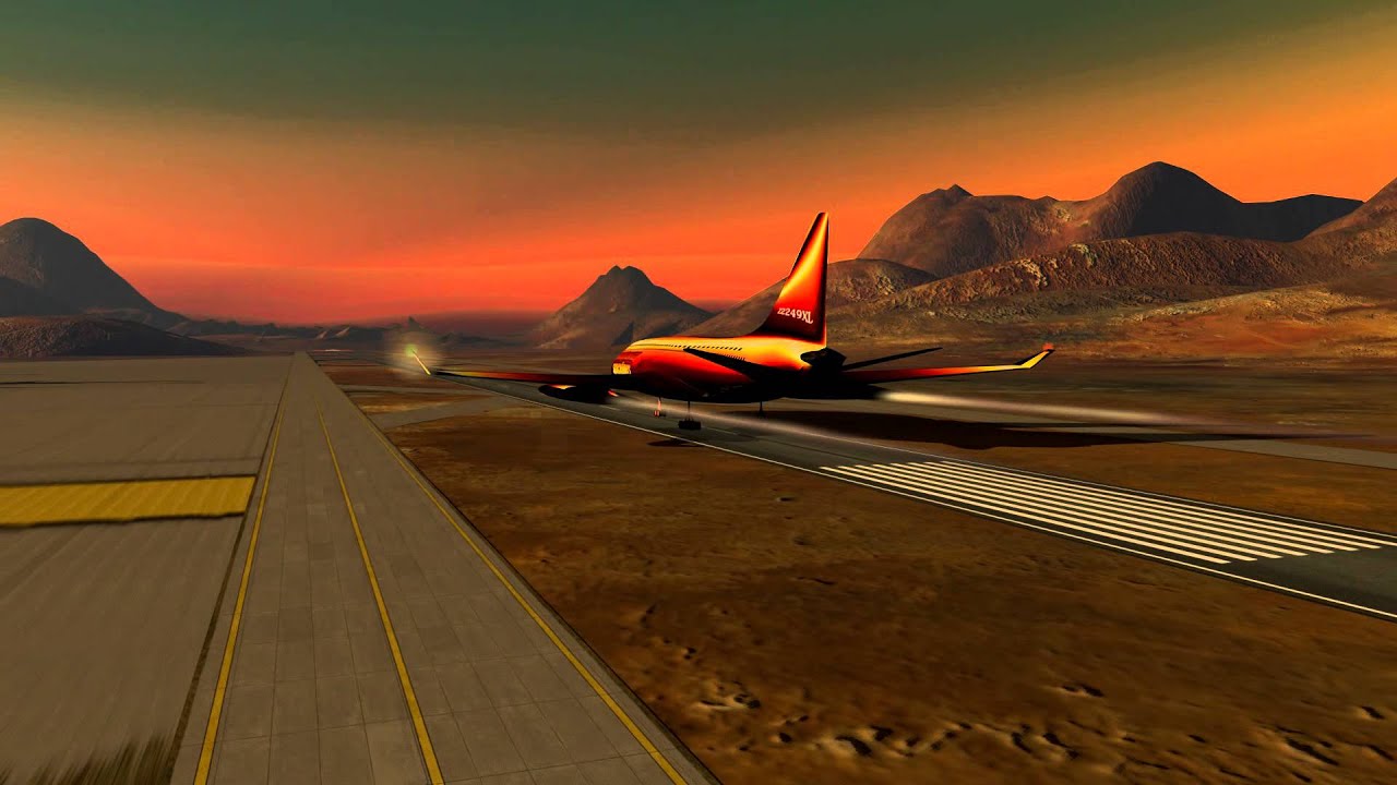 Spaceliner Takes off from Mars... - YouTube