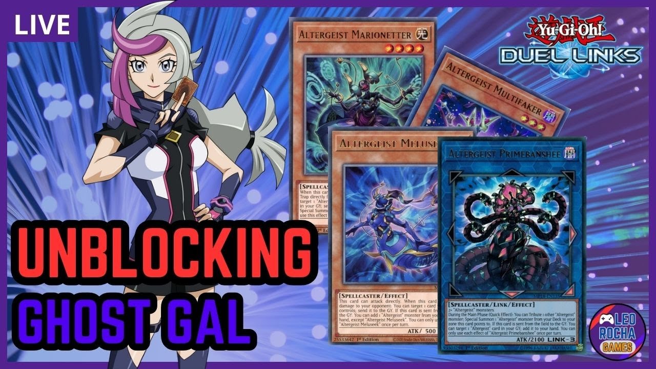 Unblocking Ghost Gal from Yu-Gi-Oh! Vrains + room YU-GI-OH! DUEL LINKS ...