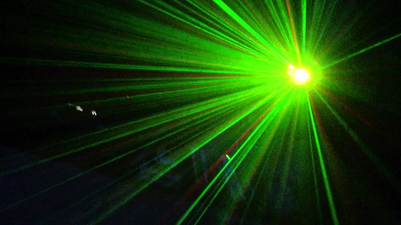 More fun with lasers in my living room - YouTube