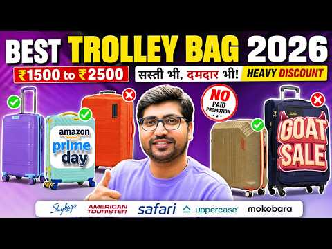 [SALE]🔥Best Trolley Bag in India 2026🧳Flipkart GOAT Sale & Amazon Prime Day Sale 2026