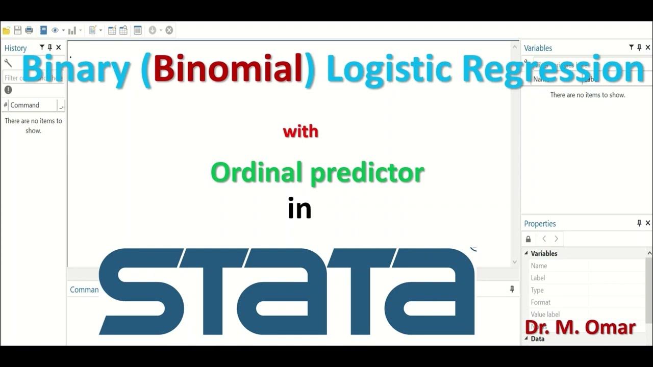 Binary Binomial Logistic Regression with Ordinal predictor in STATA - YouTube