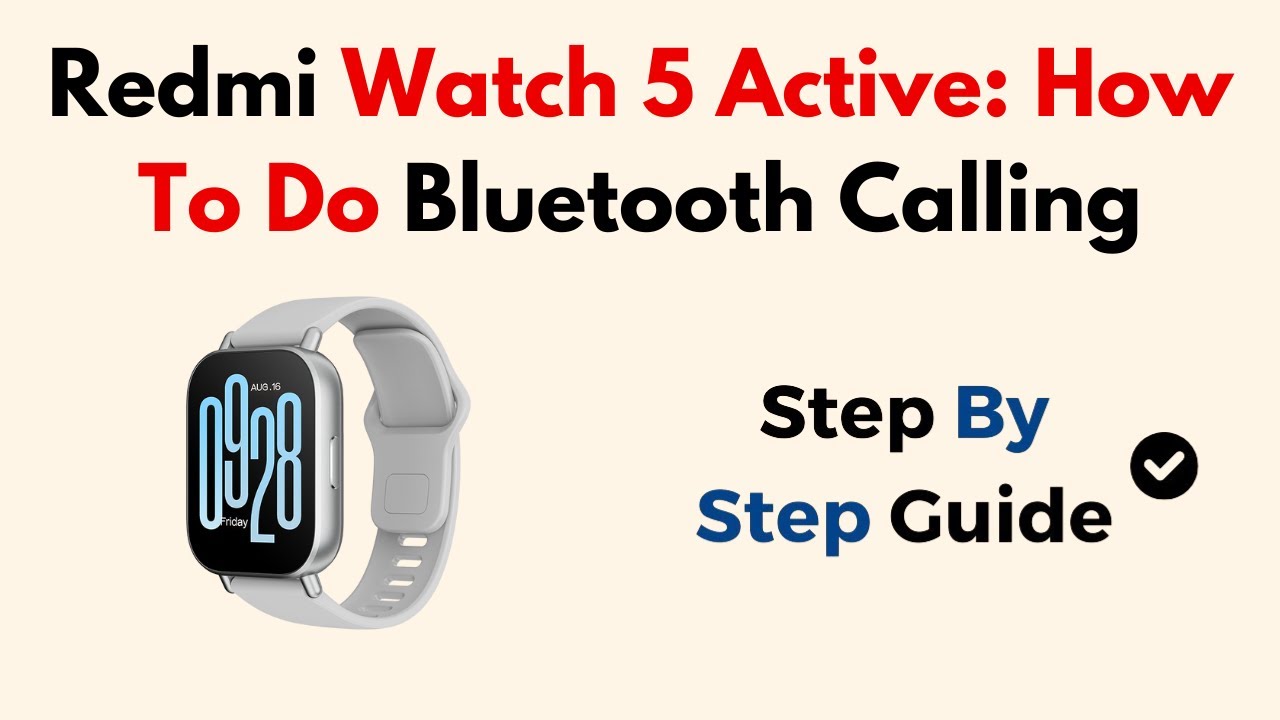 Redmi Watch 5 Active: How To Do Bluetooth Calling - YouTube