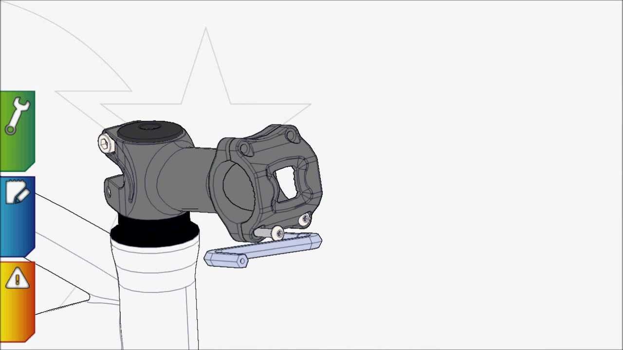 MTB HANDLEBAR ASSEMBLY AHEAD STEM - YouTube